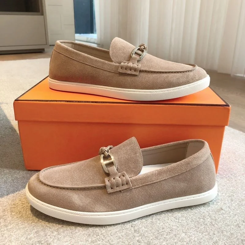 Brand-authenticated Hermes Low Shoes
