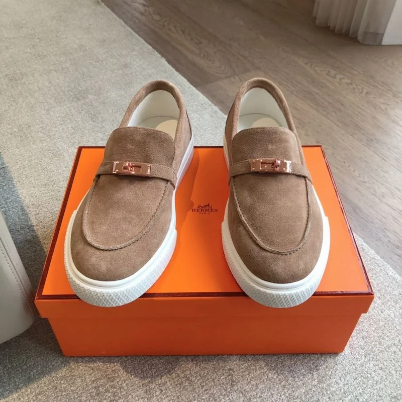 Brand-authenticated Hermes Low Shoes