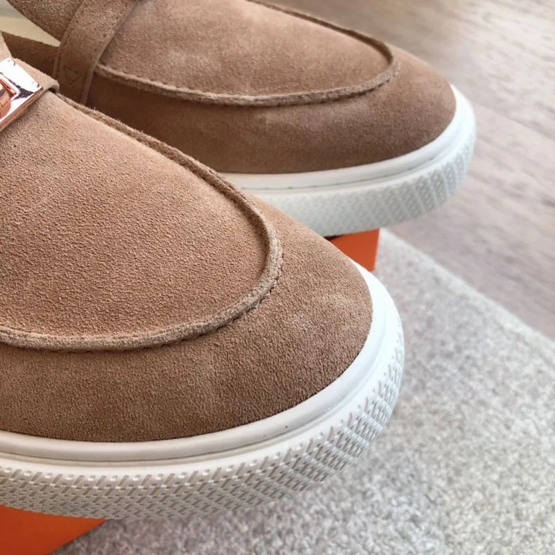 Brand-authenticated Hermes Low Shoes