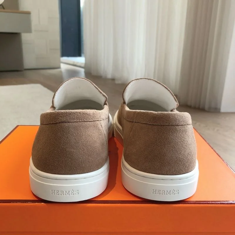 Brand-authenticated Hermes Low Shoes