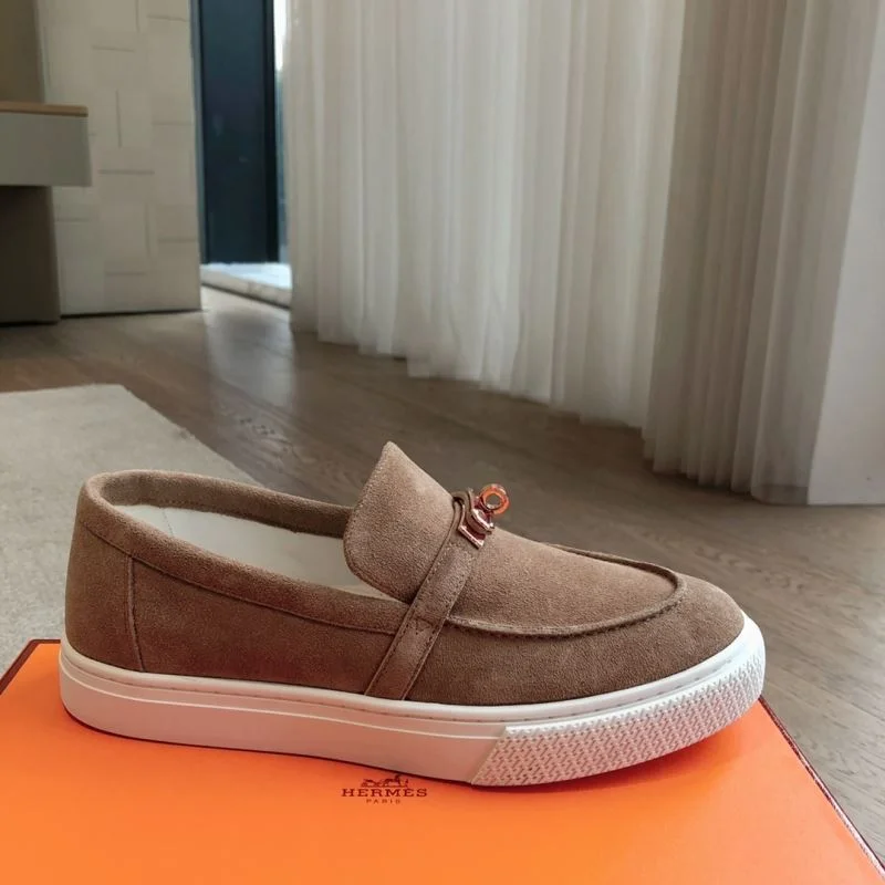 Brand-authenticated Hermes Low Shoes