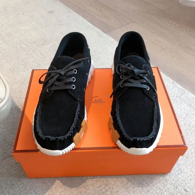 Brand-authenticated Hermes Low Shoes