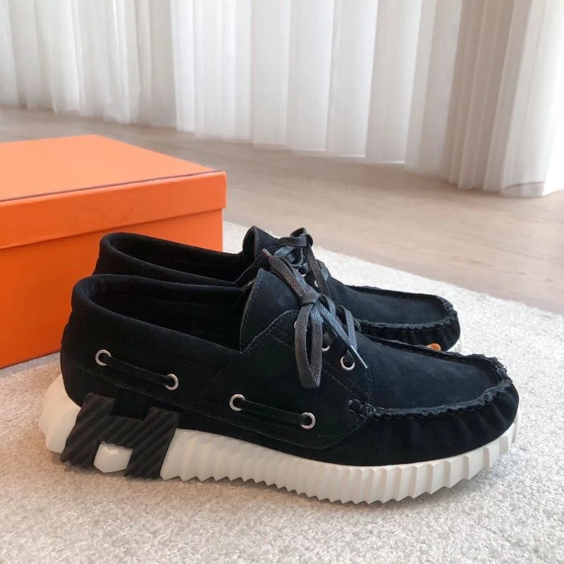 Brand-authenticated Hermes Low Shoes