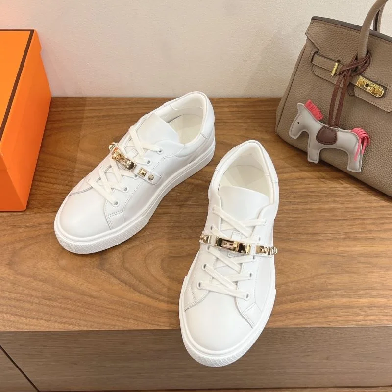 Brand-authenticated Hermes Low Shoes