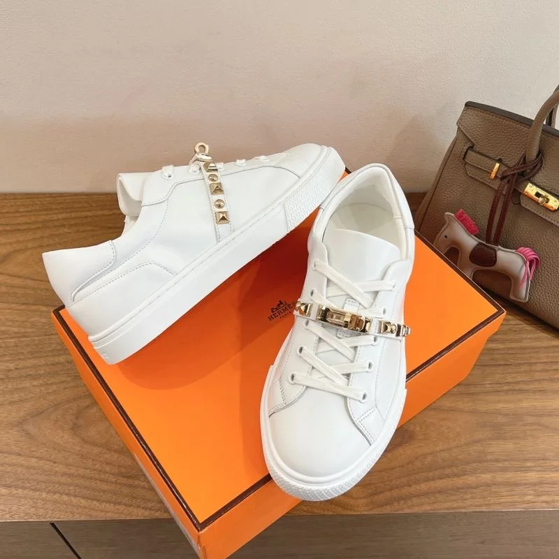 Brand-authenticated Hermes Low Shoes