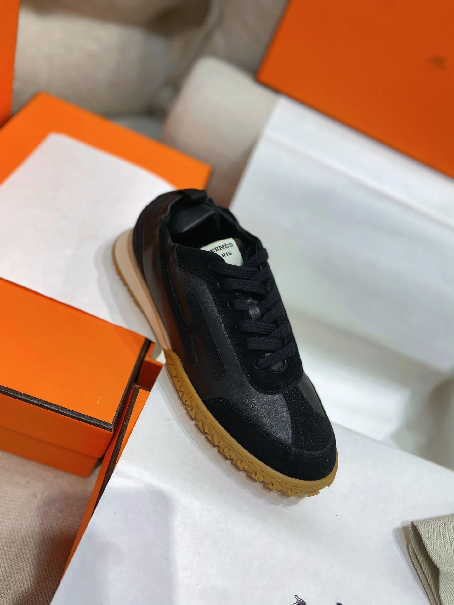 Exact replica Hermes Low Shoes
