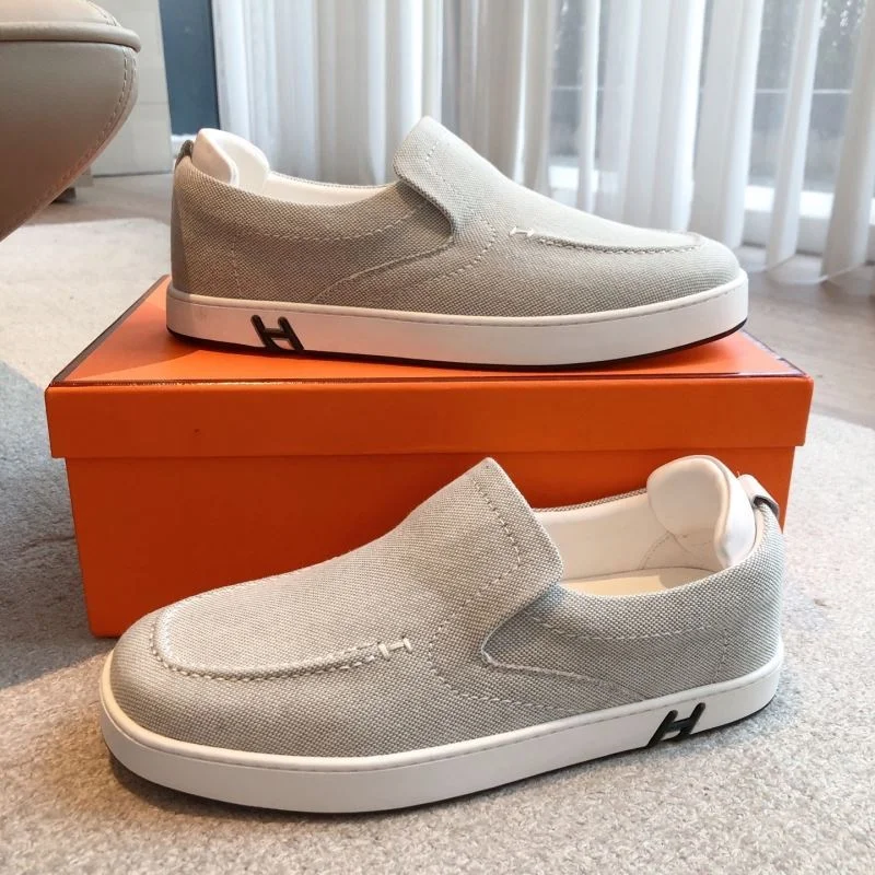 Brand-authenticated Hermes Low Shoes
