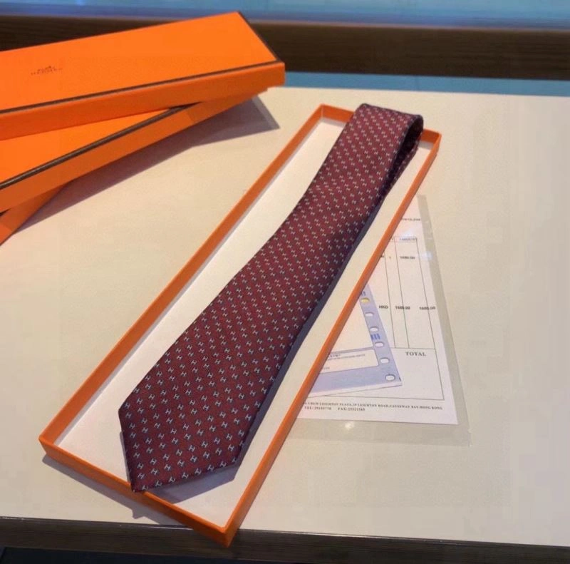 Brand-authenticated Hermes Neckties
