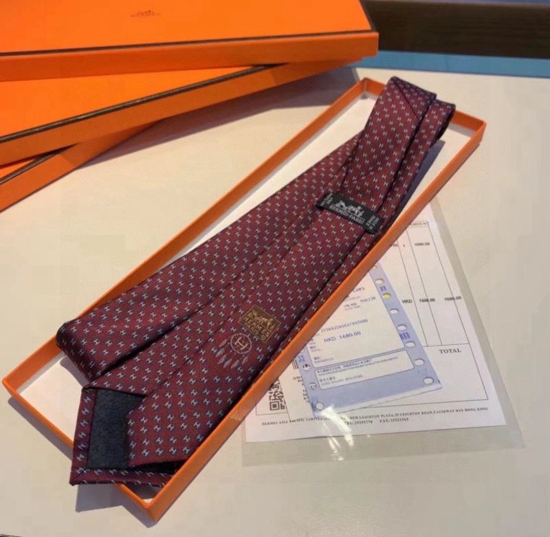Brand-authenticated Hermes Neckties