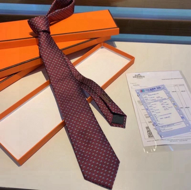 Brand-authenticated Hermes Neckties