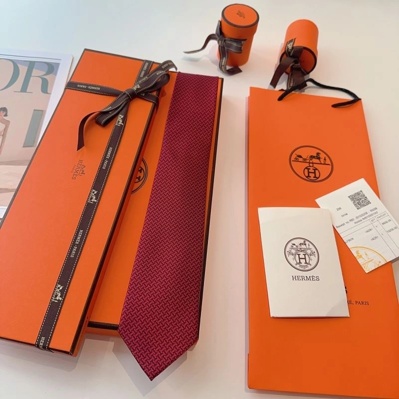 Brand-authenticated Hermes Neckties