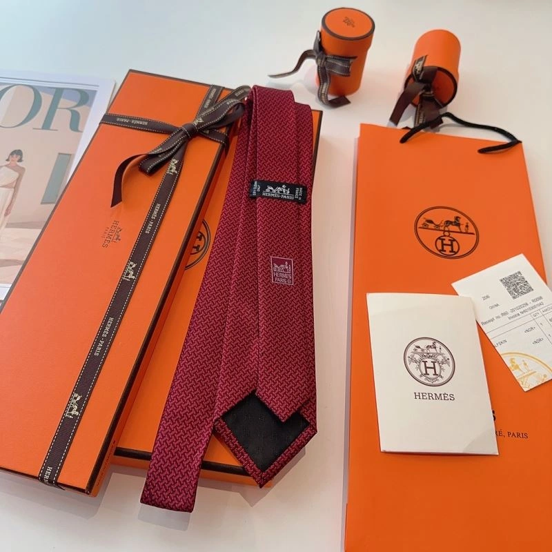 Brand-authenticated Hermes Neckties