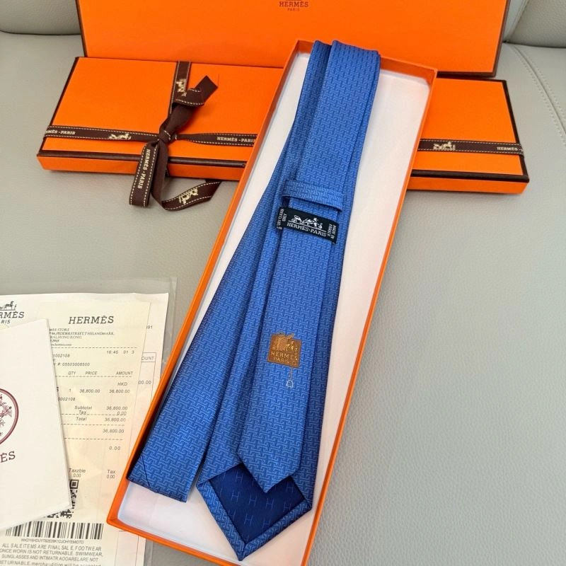 Brand-authenticated Hermes Neckties