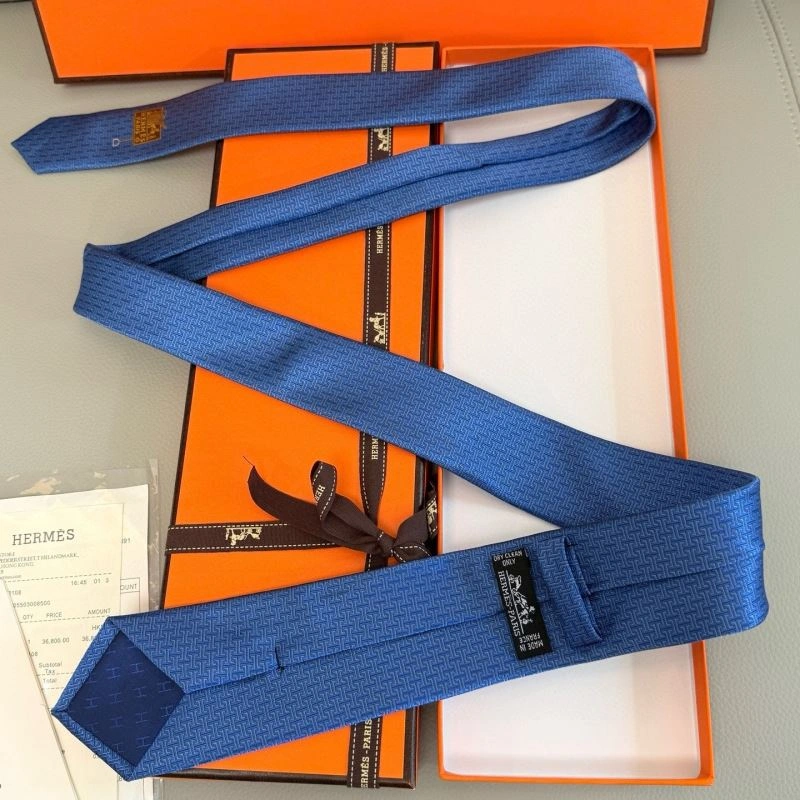 Brand-authenticated Hermes Neckties
