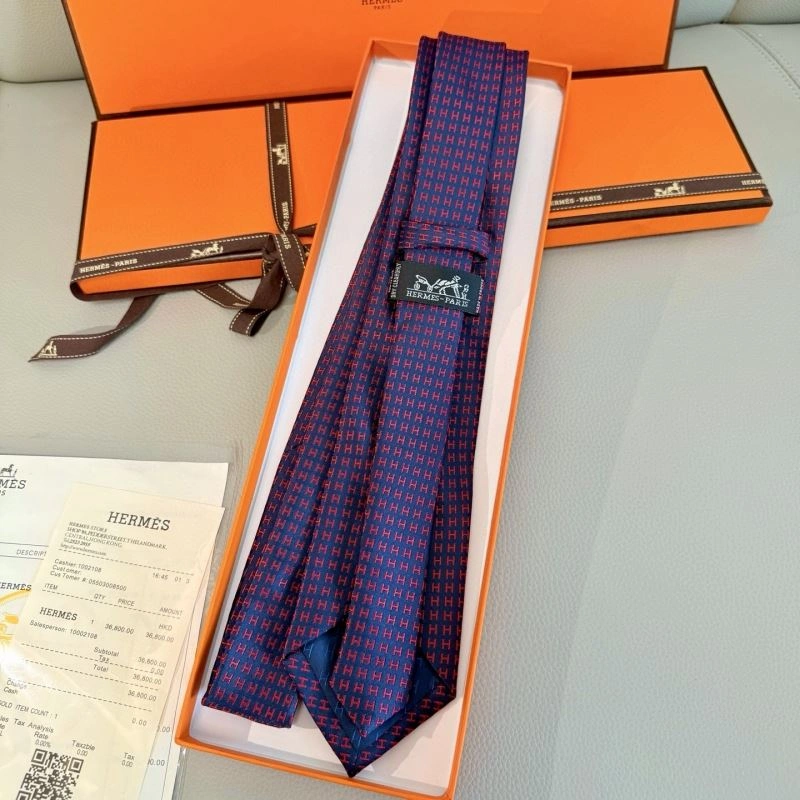 Brand-authenticated Hermes Neckties