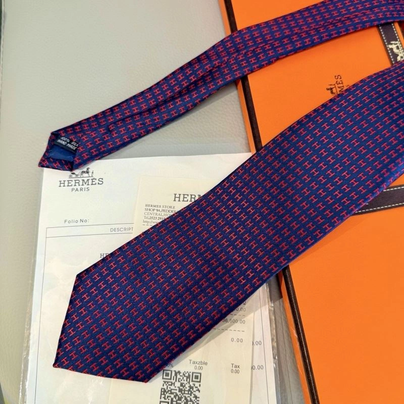 Brand-authenticated Hermes Neckties