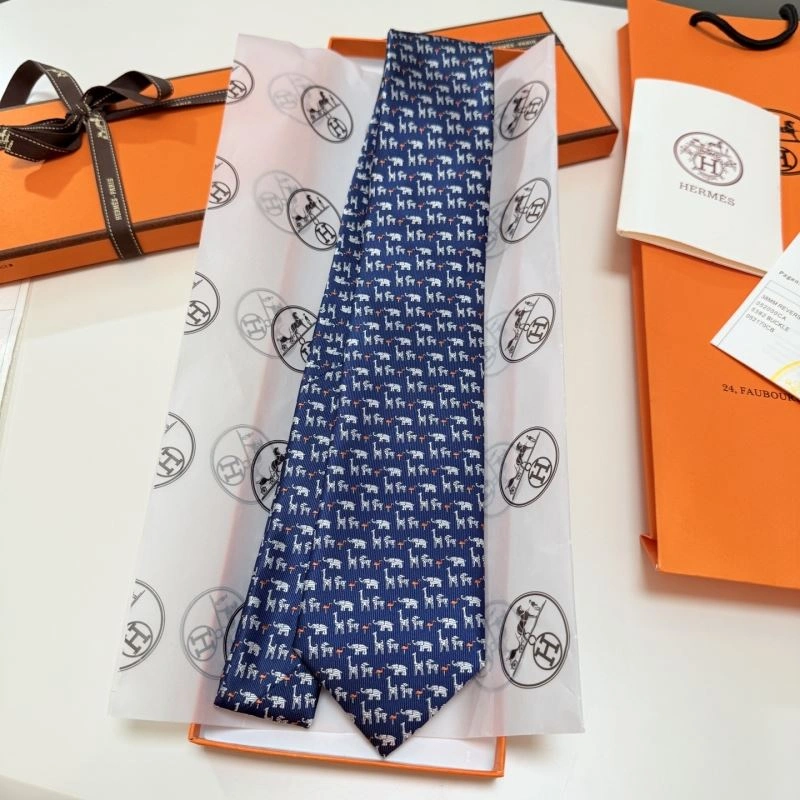 Brand-authenticated Hermes Neckties