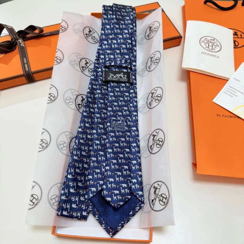 Brand-authenticated Hermes Neckties