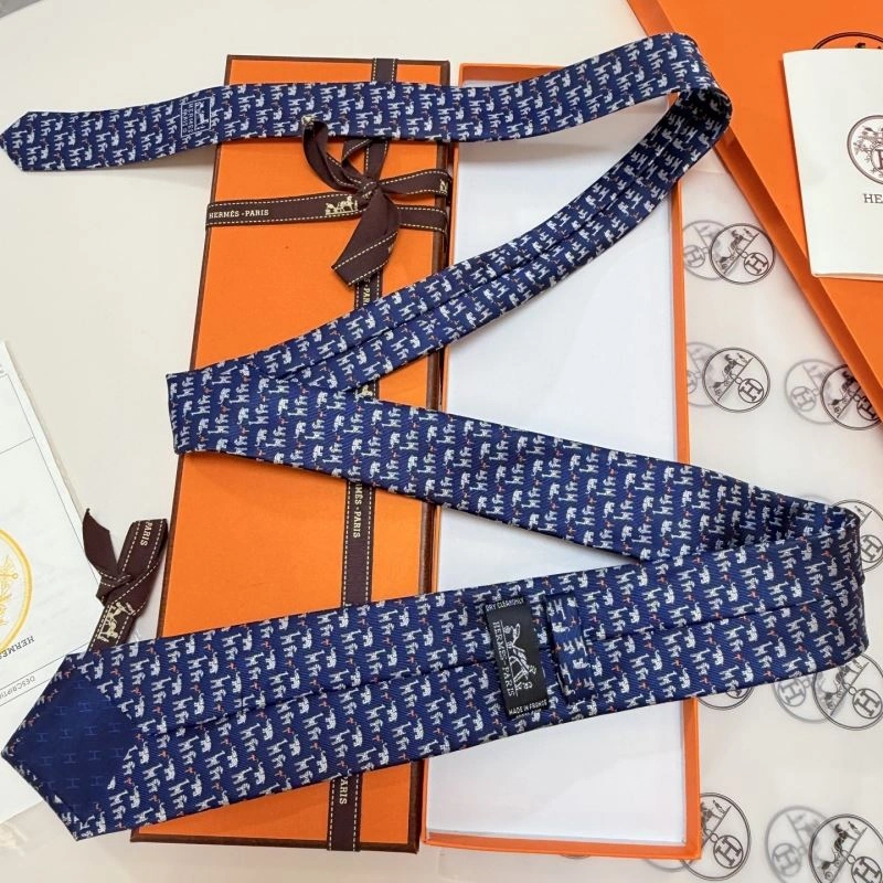 Brand-authenticated Hermes Neckties