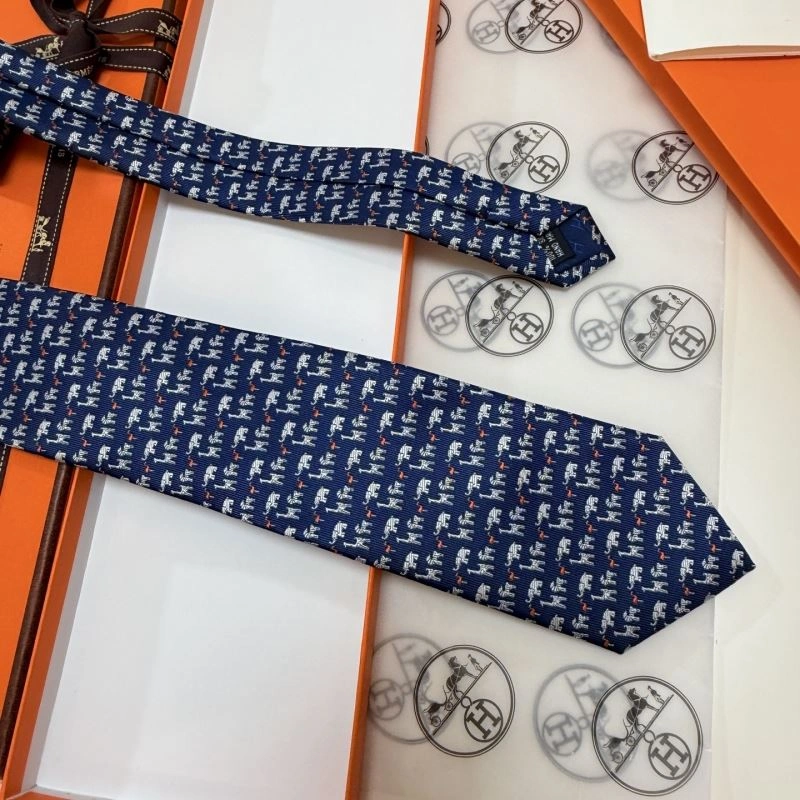Brand-authenticated Hermes Neckties