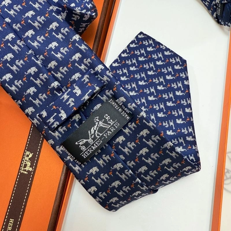 Brand-authenticated Hermes Neckties