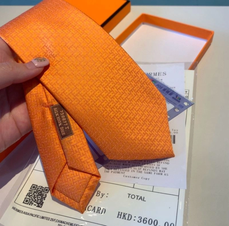 Brand-authenticated Hermes Neckties