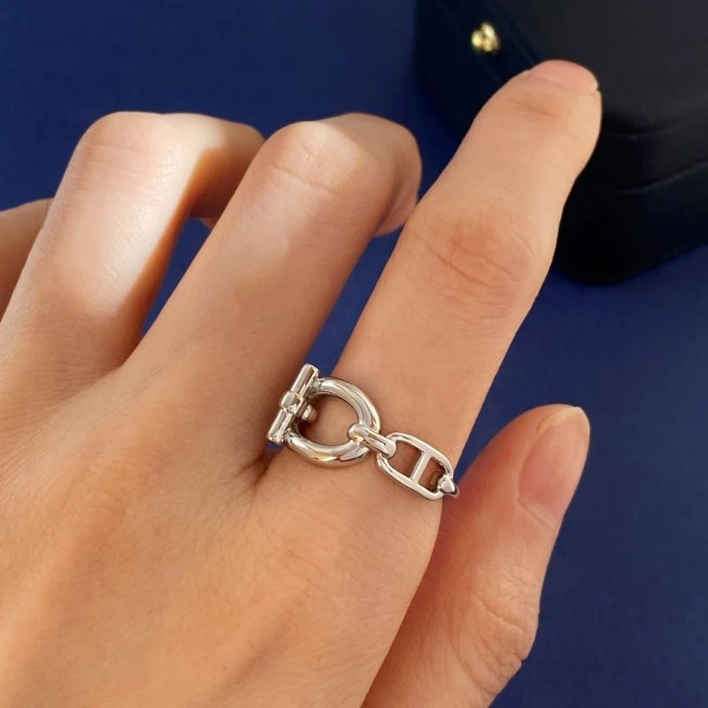 Mirror quality Hermes Rings