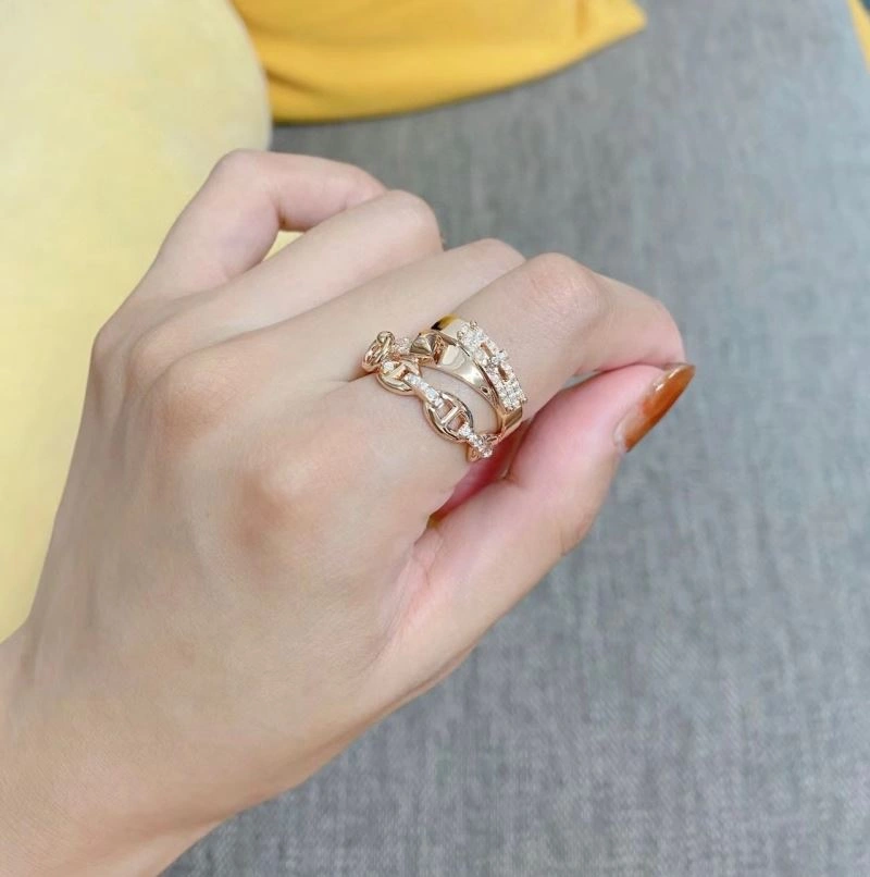 Top mirror Hermes Rings
