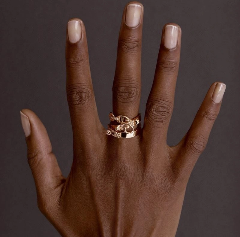 Top mirror Hermes Rings