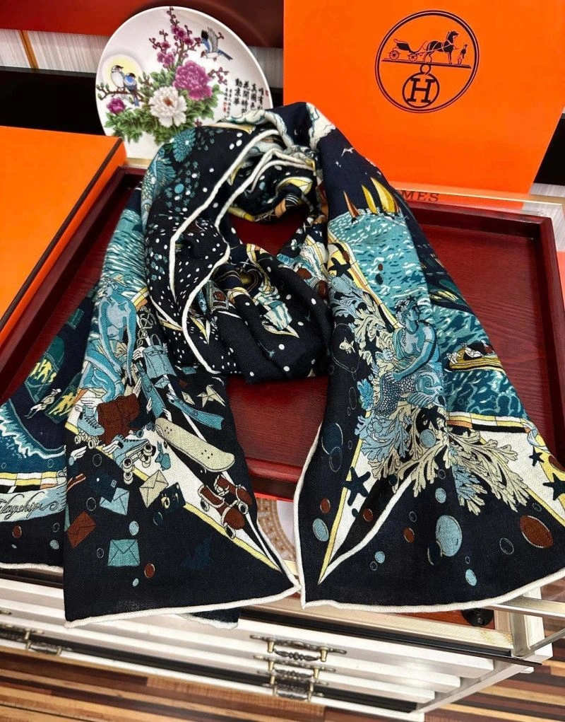 Brand-authenticated Hermes Scarf