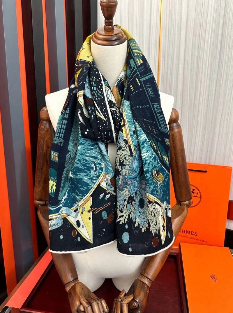 Brand-authenticated Hermes Scarf
