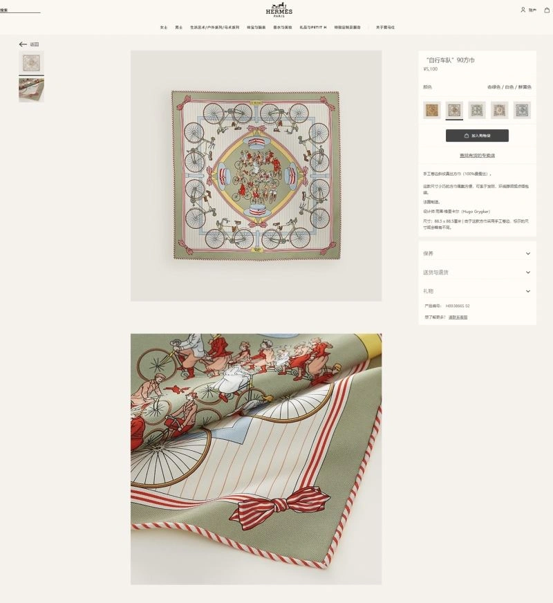 Hermes Scarf