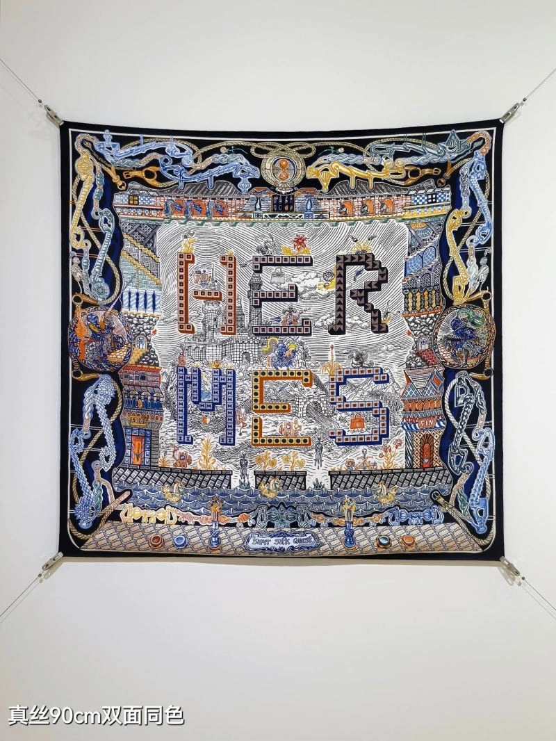 Brand-authenticated Hermes Scarf