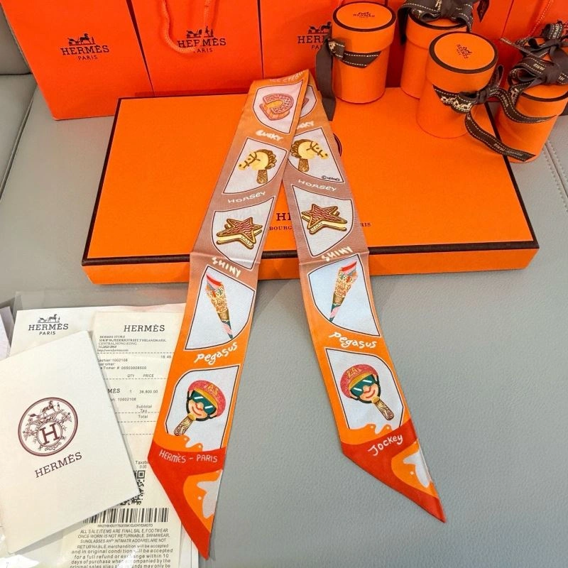 Brand-authenticated Hermes Silk