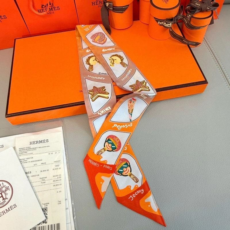 Brand-authenticated Hermes Silk