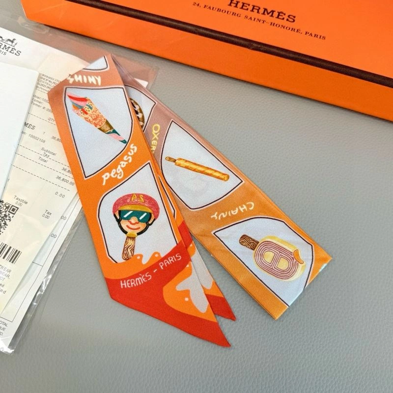 Brand-authenticated Hermes Silk