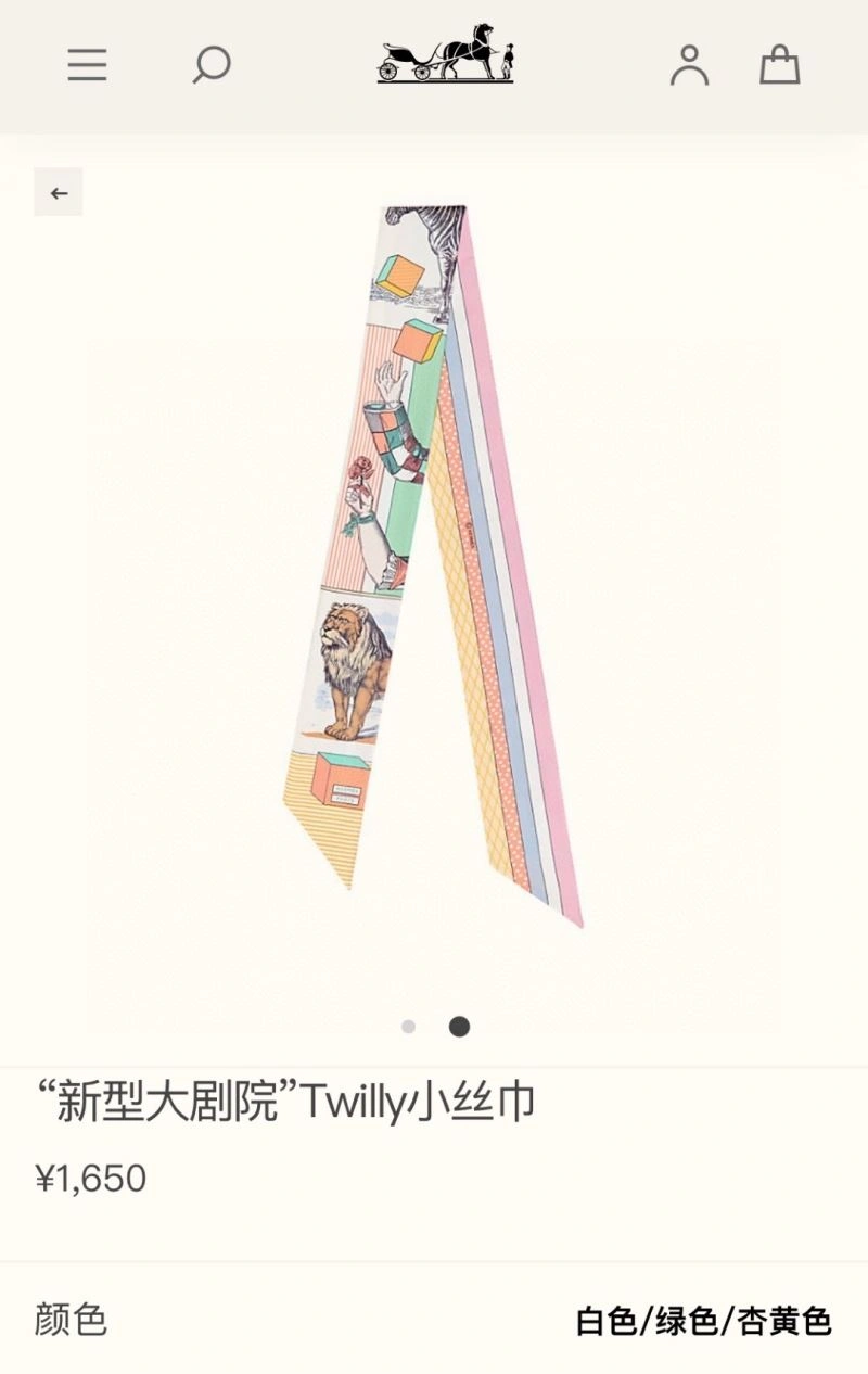 Authentic Hermes Silk
