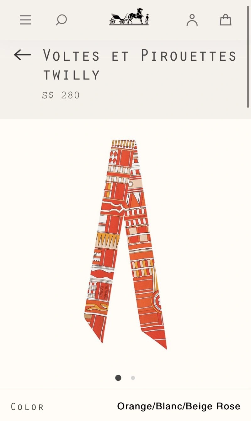 Brand-authenticated Hermes Silk