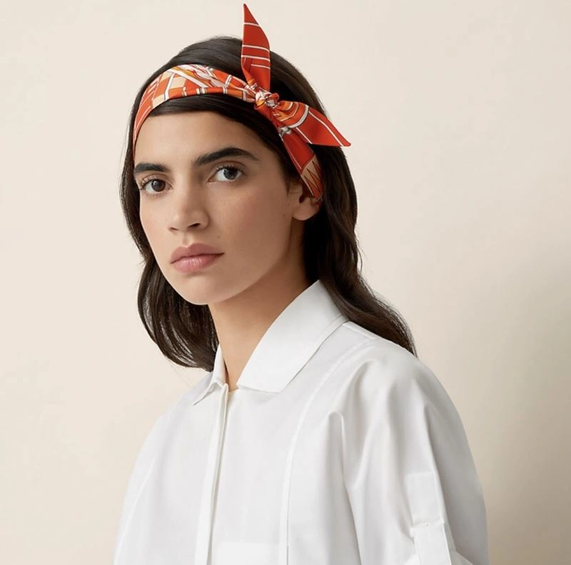 Brand-authenticated Hermes Silk