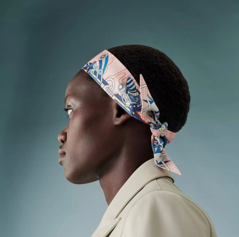 Precise copy Hermes Silk