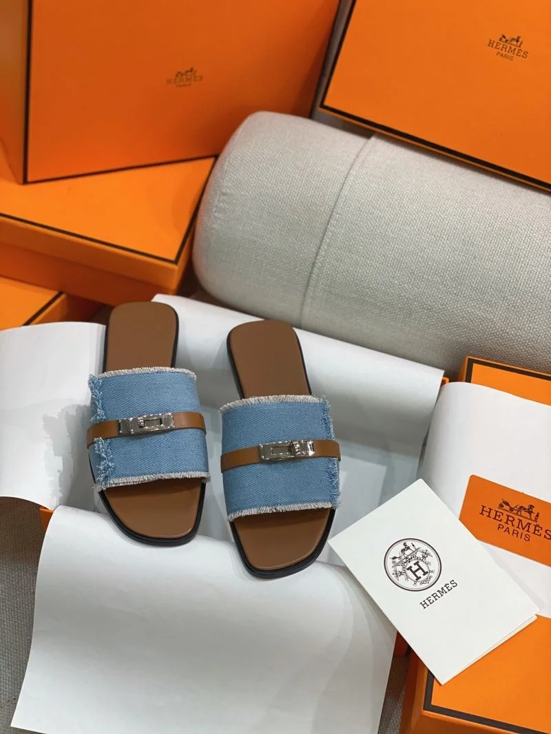 Indistinguishable Hermes Slippers