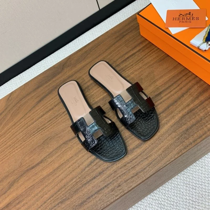 Indistinguishable Hermes Slippers