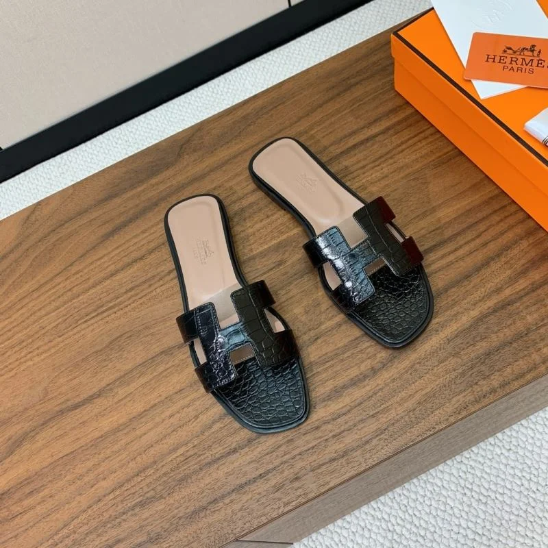 Indistinguishable Hermes Slippers