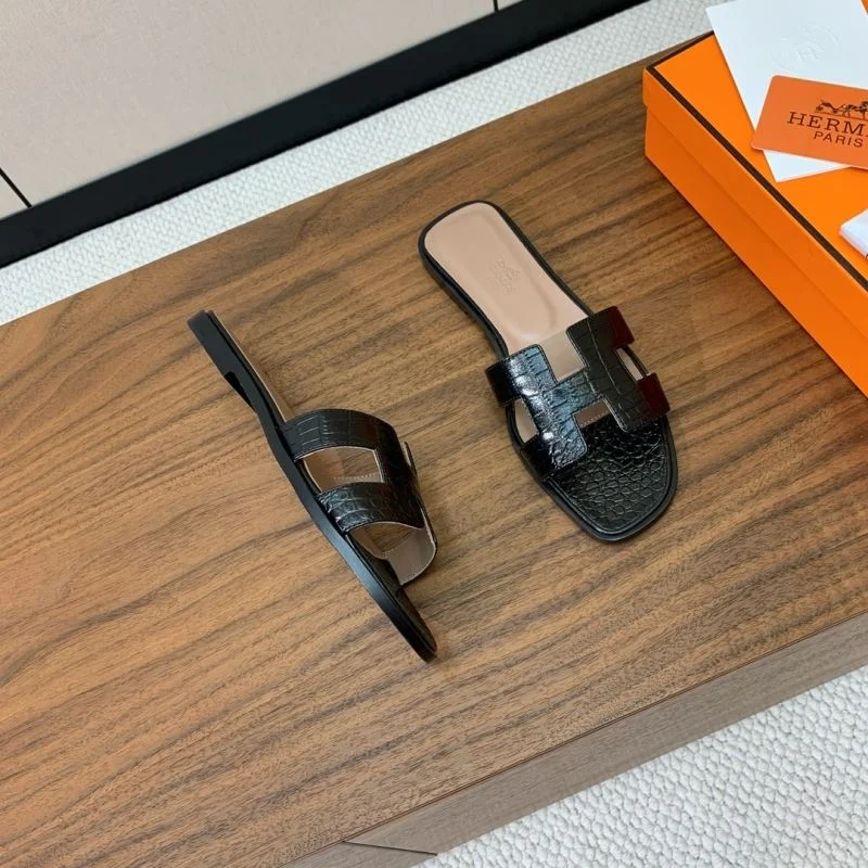 Indistinguishable Hermes Slippers