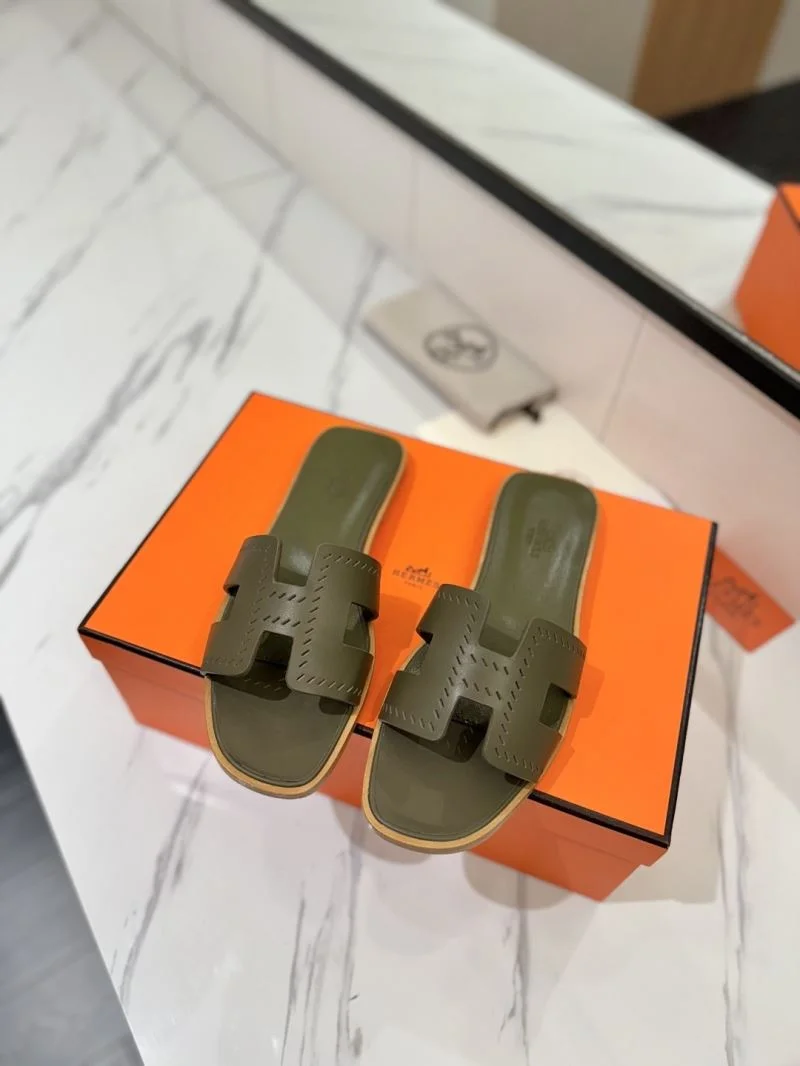 Indistinguishable Hermes Slippers