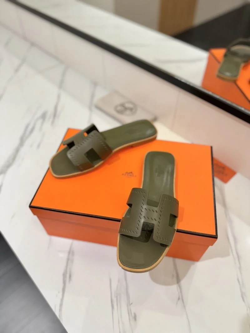 Indistinguishable Hermes Slippers