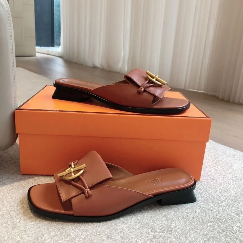 Real Hermes Slippers