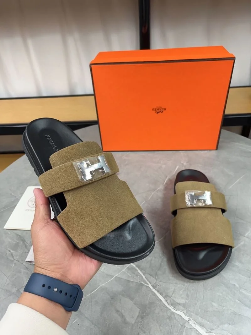 Indistinguishable Hermes Slippers