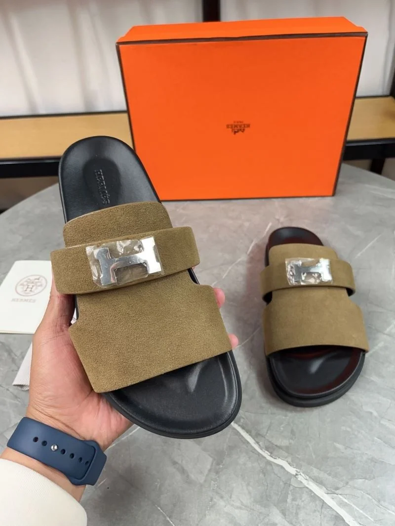 Indistinguishable Hermes Slippers