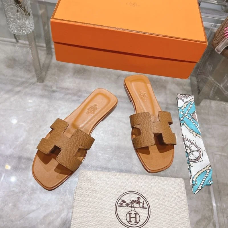 Indistinguishable Hermes Slippers